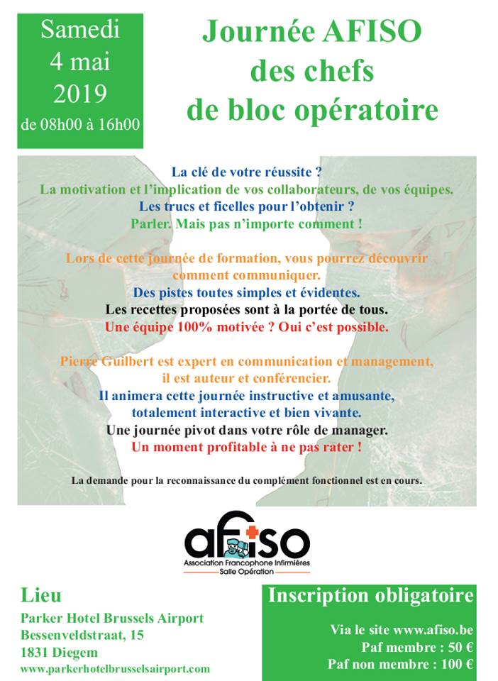 Journée AFISO des chefs de bloc opératoire - EORNA ASSOCIATION